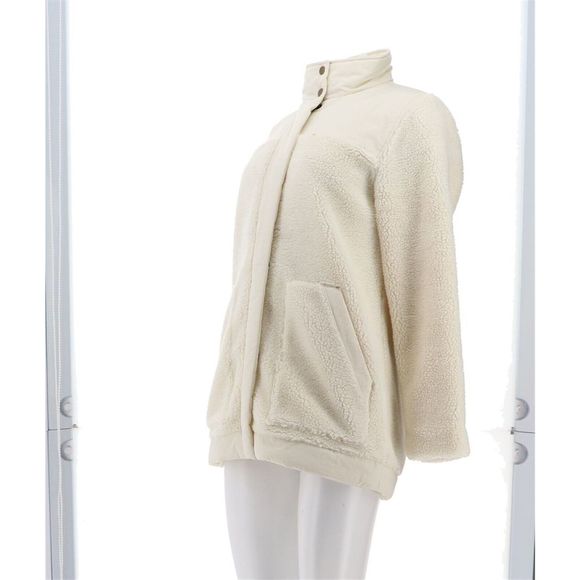 zuda | Jackets & Coats | Zuda Long Sherpa Jacket Woven Trims Cloud ...